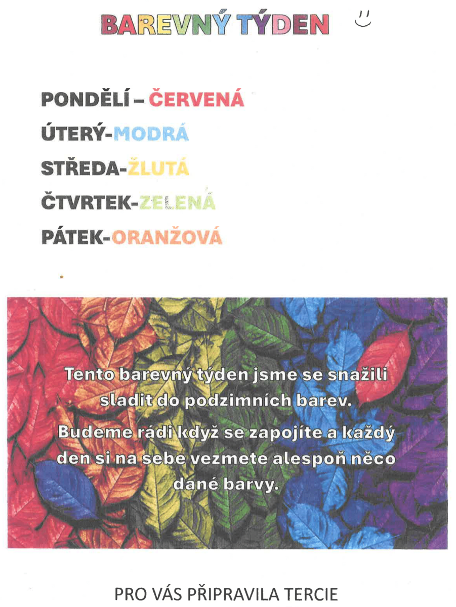 Barevný týden | Gymnázium T. G. Masaryka